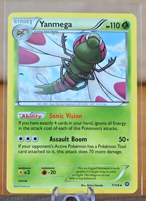 Pokémon TCG: Yanmega - 7/114 - Non-Holo - Steam Siege - LP | eBay