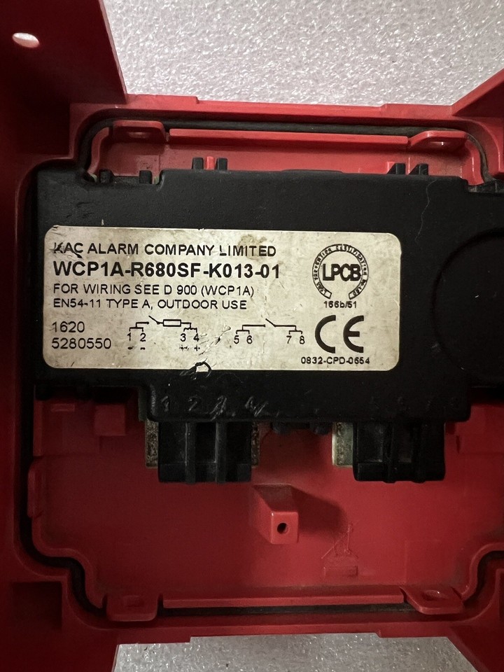 KAC ALARM WCP1A-R680SG-K013-01 MANUAL CALL POINT (MCP) | eBay