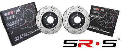 2 SRS Front Brake Rotors For Honda Civic CRX Del Sol Unidirectional ...