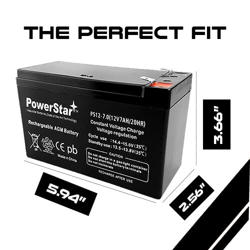 12V 7AH SLA UPS Battery for Compatible with APC RBC5 RBC9 RBC22 RBC32 ...