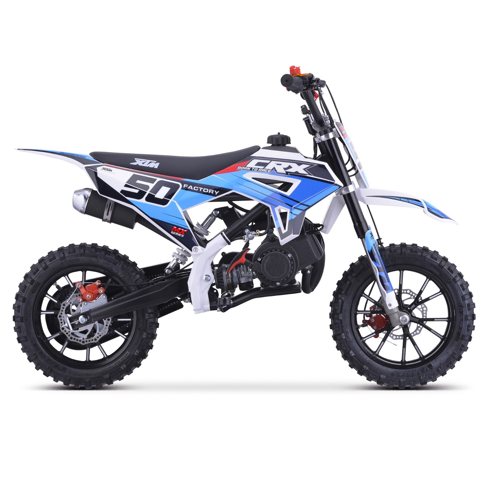 XTM CRX 2025 Kids 49cc 50cc Automatic Petrol 2-Stroke Mini Dirt Bike ...