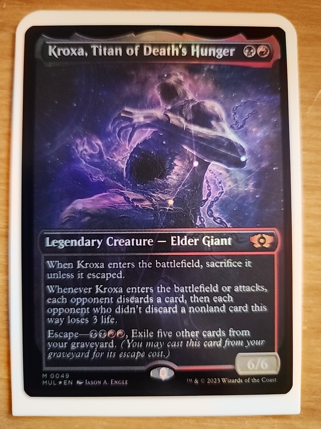 Kroxa, Titan of Death's Hunger NM FOIL Multiverse Legends MTG FREE ...