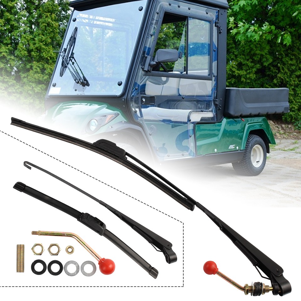 Universal UTV Manual Hand Operated Windshield Window Wiper Rubber Blade ...
