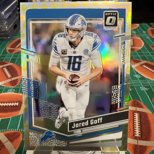 2023 Donruss Optic Jared Goff Flex Holo Prizm 13/149 No.62 Detroit ...