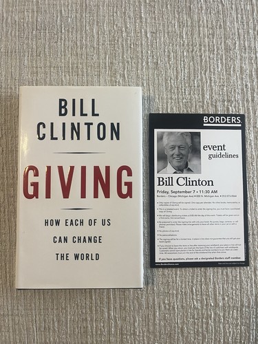 President Bill Clinton SIGNED Giving | eBay