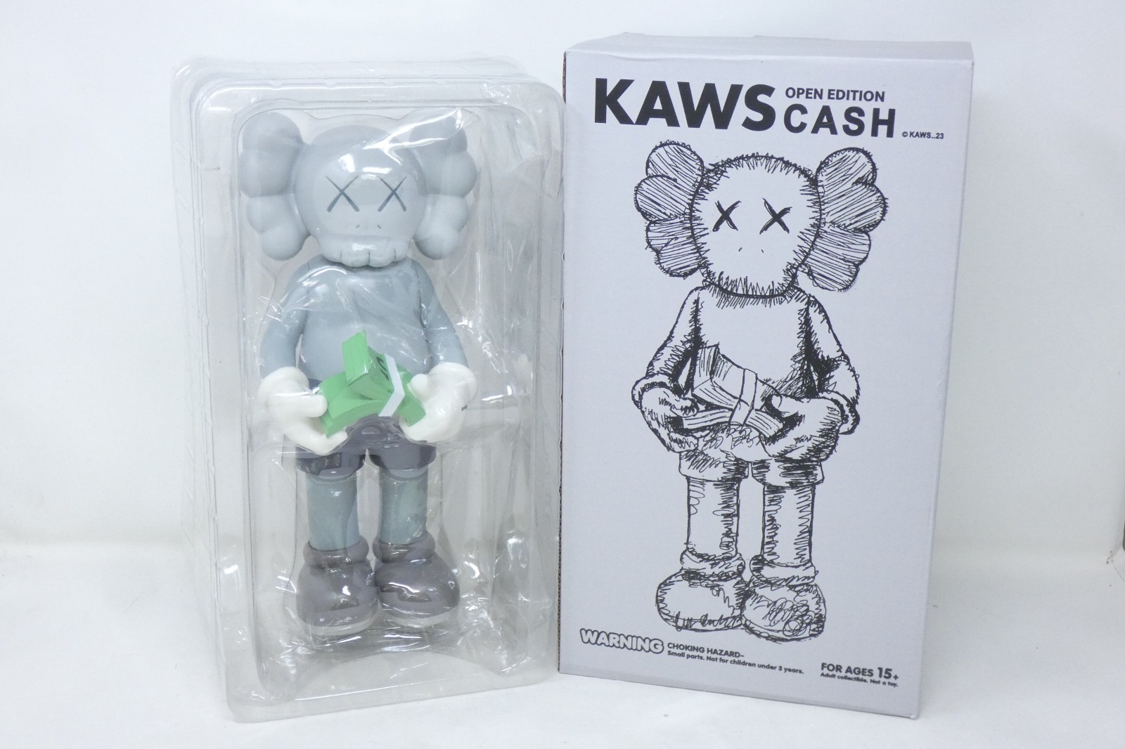 KAWS Figure Holding Cash Counting Money Action Figure NEW in Box | eBay