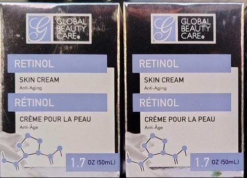 Global Beauty Care Retinol Anti Aging Skin Care 1.7oz SET OF 2 Sealed ...