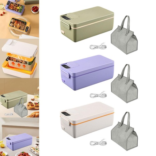 Chauffe-repas électrique pour adultes Boîte à lunch auto-chauffante ...