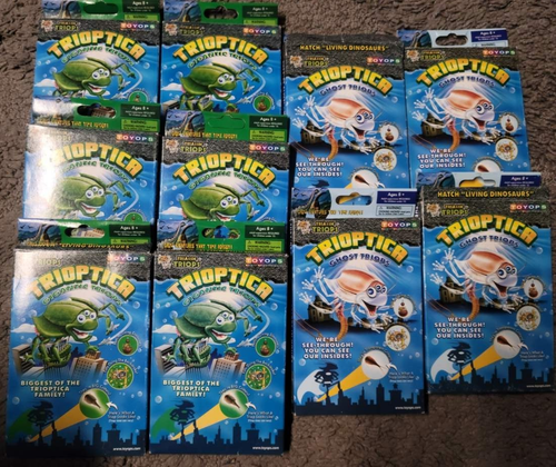 * Lot of 10 Trioptica Gigantic Triops & Ghost Triops Eggs Kits Toyops ...