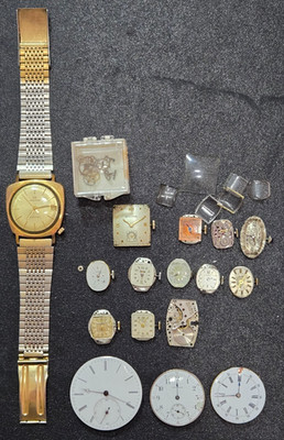 Hamilton Bulova Benrus Elgin 807 Waltham 7AP 911 17 Jewels Wrist Watch ...