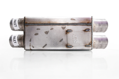 SPINTECH Performance Muffler 2.5" Dual In / Dual Out Pro Street Series ...