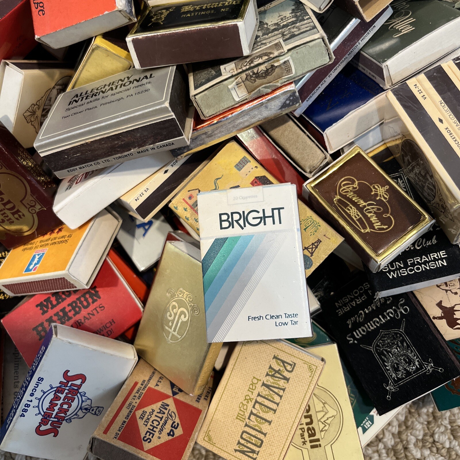 Vintage Lot Of New Estate 30 Match Box Matches Unstruck & All ...