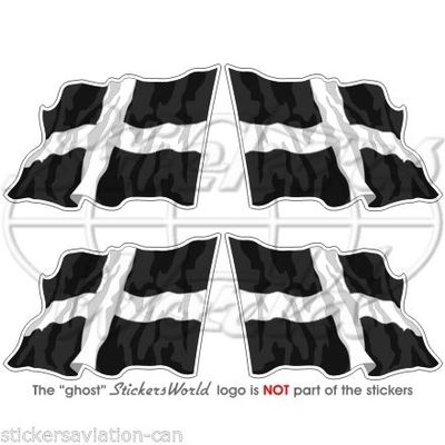 CORNWALL Cornish Waving Flag ENGLAND UK Bumper Decals, Stickers 2 ...