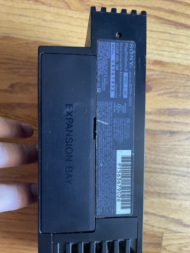 Sony PlayStation 2 PS2 SCPH-50001 Fat Blck Console FOR PARTS OR REPAIR ...