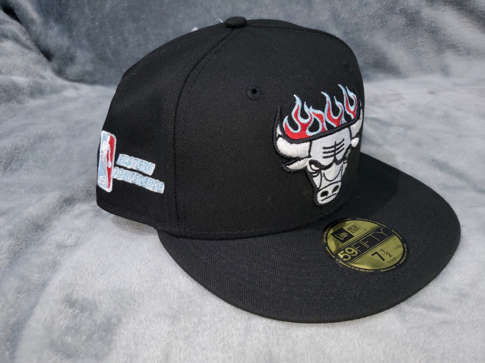 CHAPEAU HOMME NEUF ERA 59 FIFTY NBA CHICAGO BULLS TEAM FLAMME 7 1/2 ...