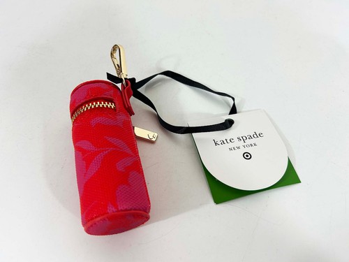 Kate Spade New York x Target Canvas Classic Rose Lipstick Bag Charm ...