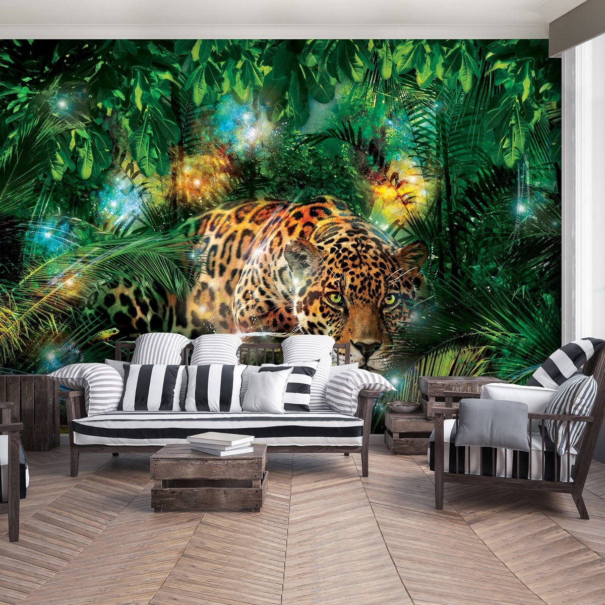 Green Animal Wallpaper Jungle Green Leopard Wallpaper | Feathr