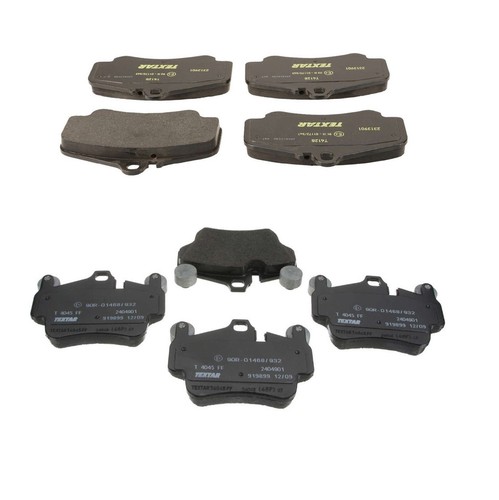 Textar Front & Rear Brake Pads Kit For Porsche 911 Carrera S Carrera 4S ...