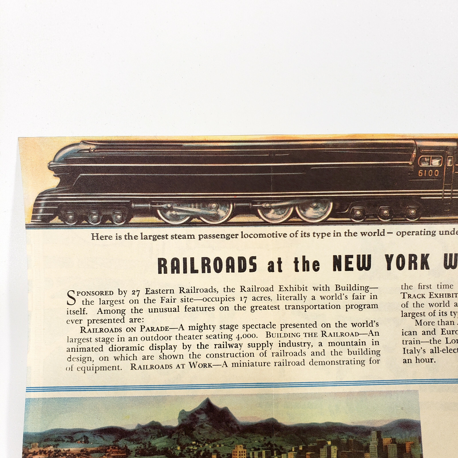 1939 New York World's Fair Brochure Railroads Exhibit Trains Art Deco ...
