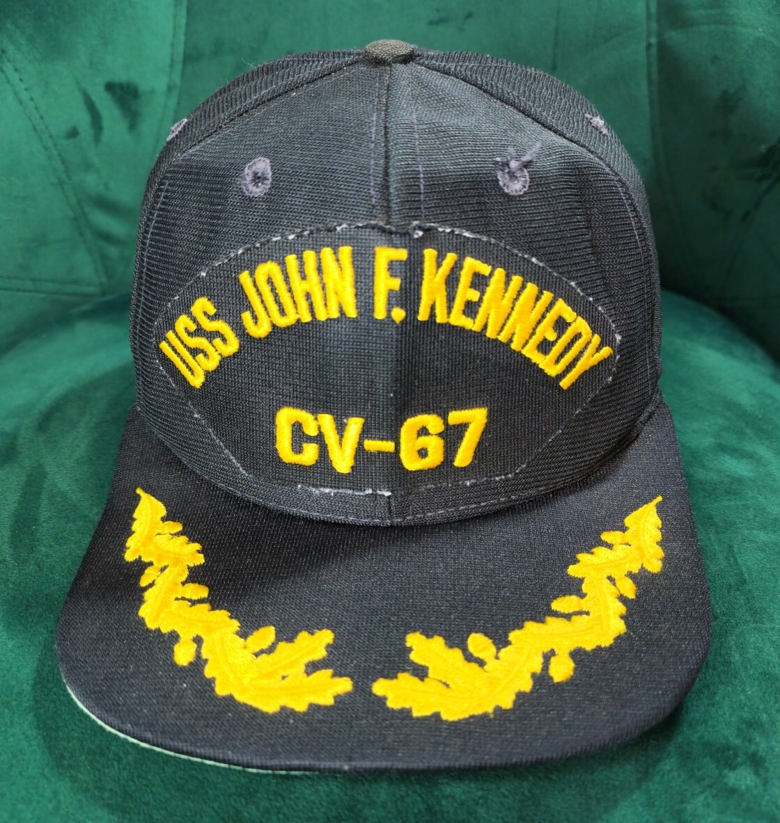 Vintage New Era USS John F Kennedy CV-67 Hat Snapback… - Gem