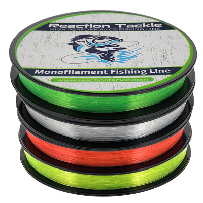 Reaction Tackle Monofilament Fishing line- Nylon / Mono - 350 Yard ...