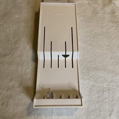 Cutco 5 Place Knife Holder White #1742 Plastic Tray For Drawer or Wall ...