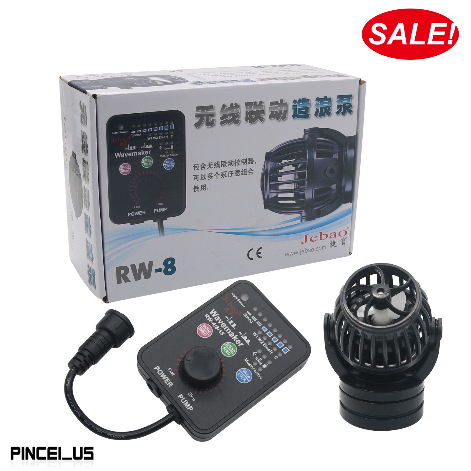 SW8 Wireless Wavemaker Aquarium Pump Controller RW-8 New Mount | eBay
