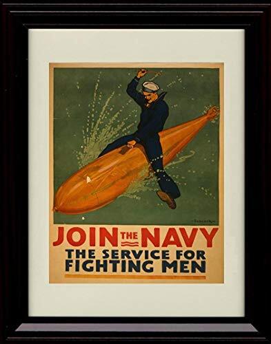 Join the Navy Service for Fighting Men Vintage Advertising Print - Wall ...