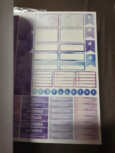 NEW Clever Fox Planner Stickers Productivity Set | eBay