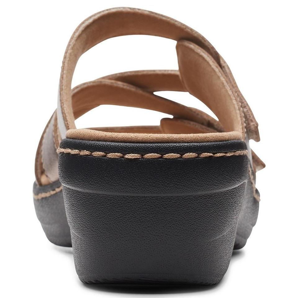 Clarks Womens Merliah Karli Gold Slide Sandals Shoes 6 Medium (B,M) BHFO 6197 | eBay