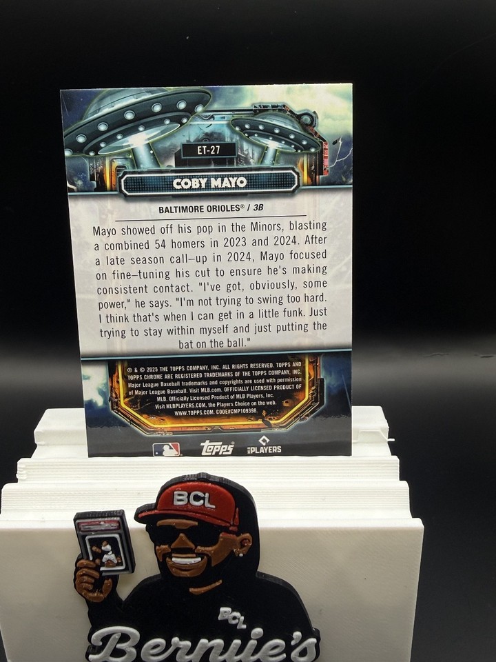 Coby Mayo 2025 Topps Chrome Cosmic Extraterrestrial Talent RC-#ET-27 ...