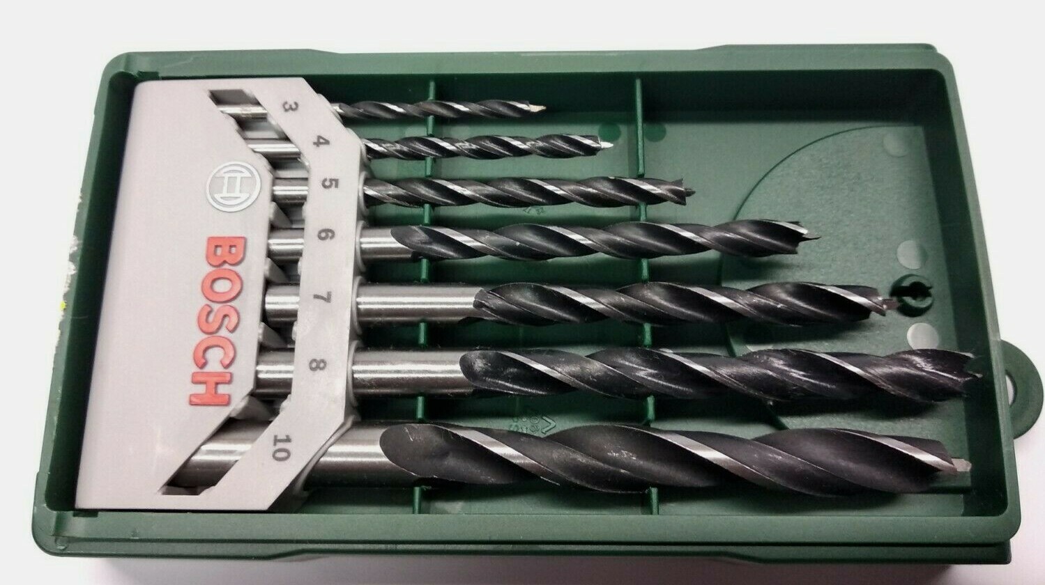 Bosch X LINE Holzbohrer Set 7 tlg Bohrerkassette Holz Bohrer 3,4,5,6,7 ...
