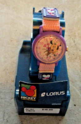 Vintage Disney Minnie Mouse wrist watch new 1998 pink band | eBay