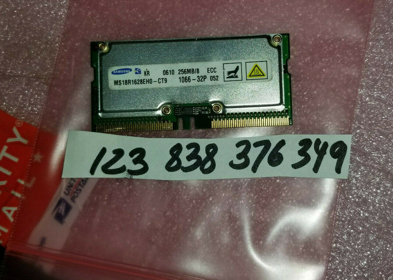 Samsung MS18R1628EH0-CT9 160-pin Rambus 256MB 256/8 ECC 1066-32P SoDimm ...