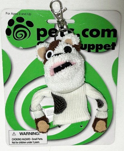 PETS.com Dog Sock Puppet Key Chain on Card New | eBay