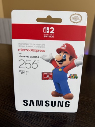 Nintendo Switch 2 Micro SD Express Card 256GB MARIO Edition Samsung ...