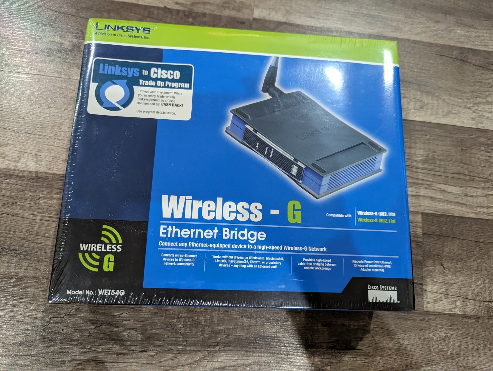 Linksys+WET54G+54+Mbps+1-Port+10%2F100+Wireless+G+Router for sale ...