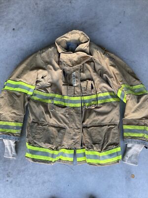 Firefighter Globe Turnout Bunker Coat 47x32 G-Xtreme 2008 NO CUT OUT | eBay
