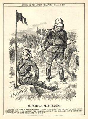 RARE 1898 CARTOON: Scramble for Africa - THE FASHODA INCIDENT ...