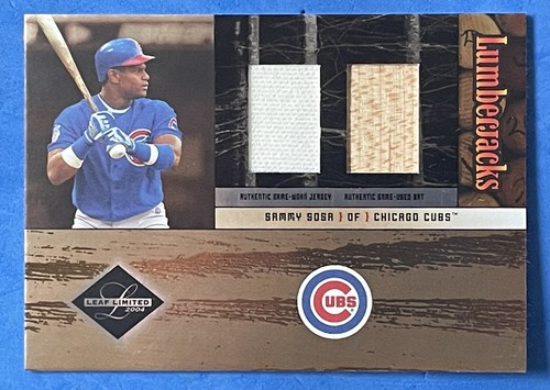 2004 Leaf Limited - Lumberjacks Combos #LJ-33 Sammy Sosa /100 (MEM) for ...