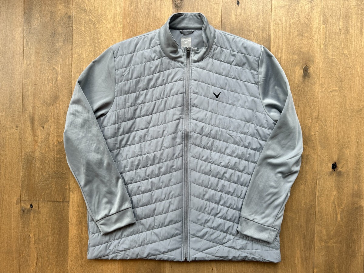 Callaway Golf Full Zip Quilted Puffer Jacket Tradewinds Gray Callaway Golf Full Zip Quilted Puffer Jacket Tradewinds Gray