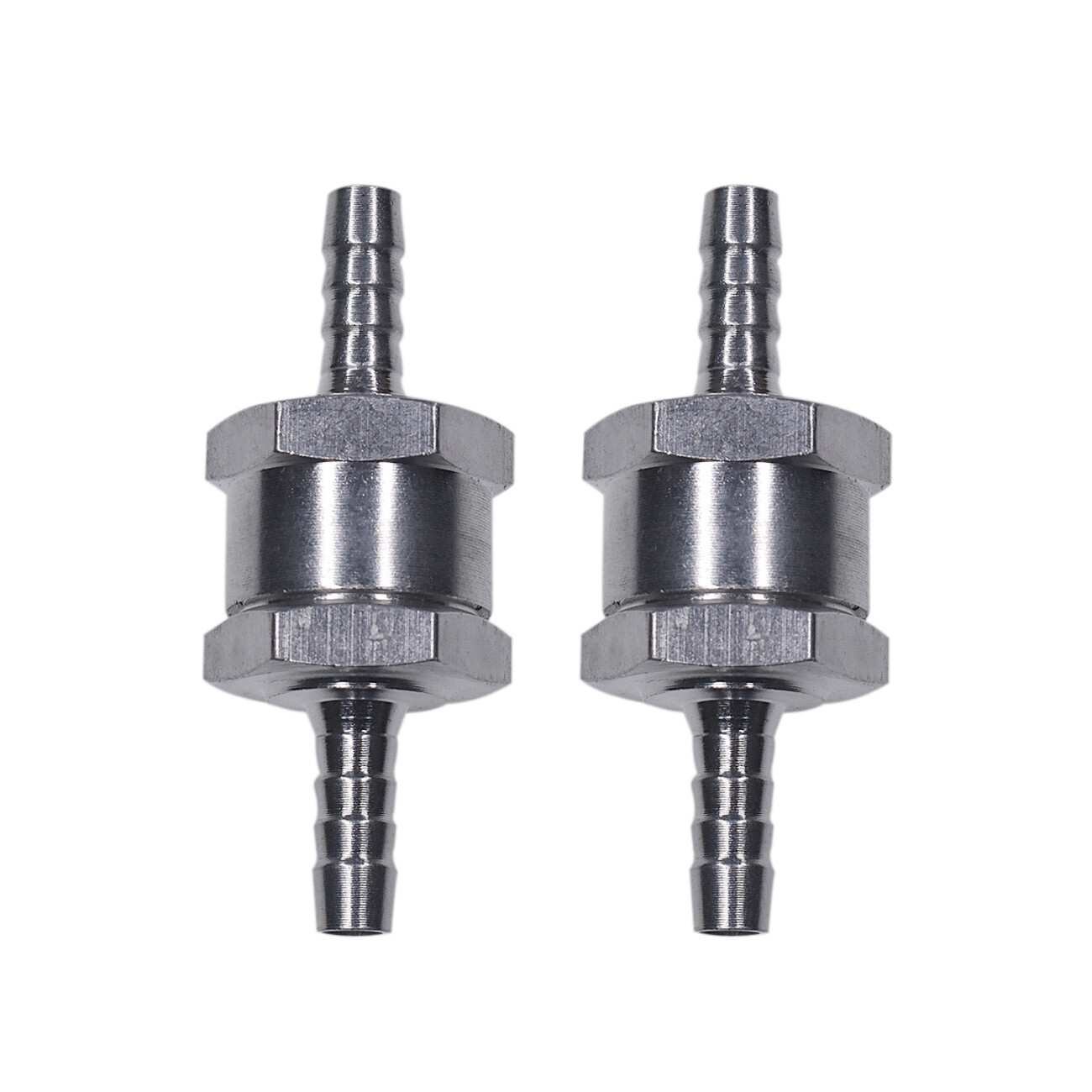 2 x 6MM Non-Return One Way 1/4 Inch Air Fuel Oil Check Valve Diesel Gas ...