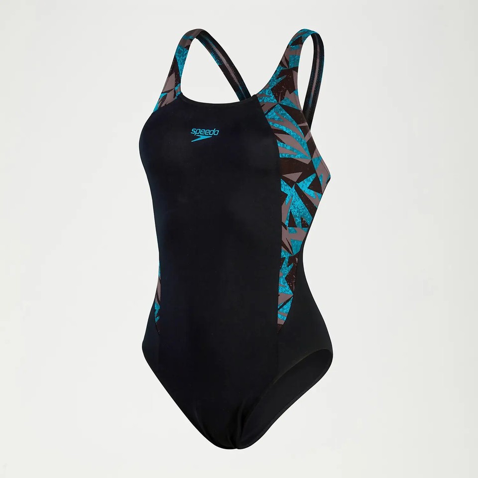 Speedo Women's Hyperboom Splice Muscleback Swimsuit Swimming Costume ...