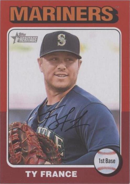 2024 Topps Heritage - Short Print Ty France #48 Red Border "White ...