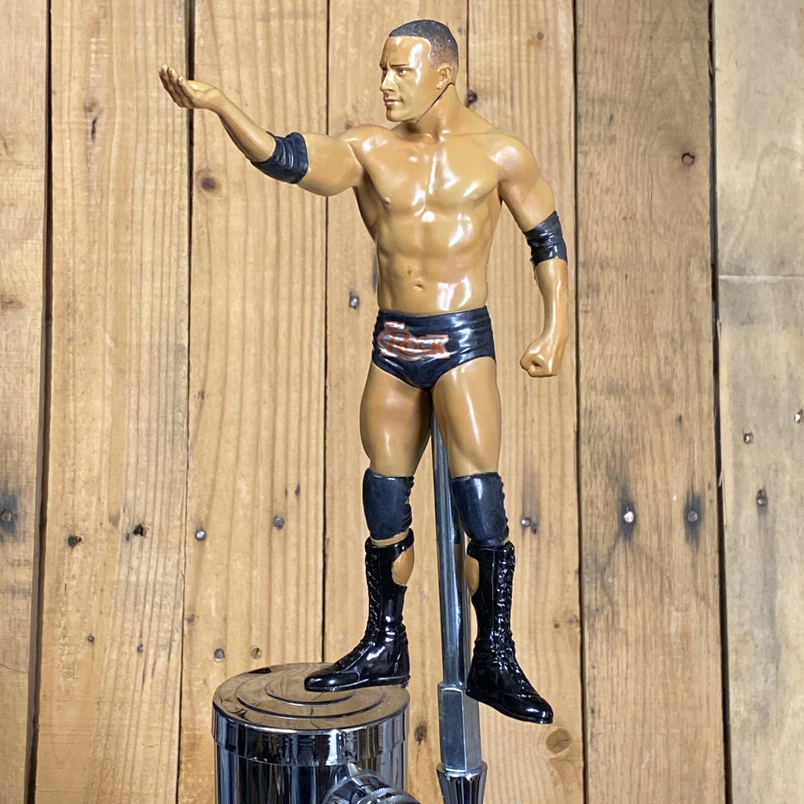 The Rock Beer Keg Tap Handle WWF Pro Wrestling WCW WWE Dwayne Johnson ...