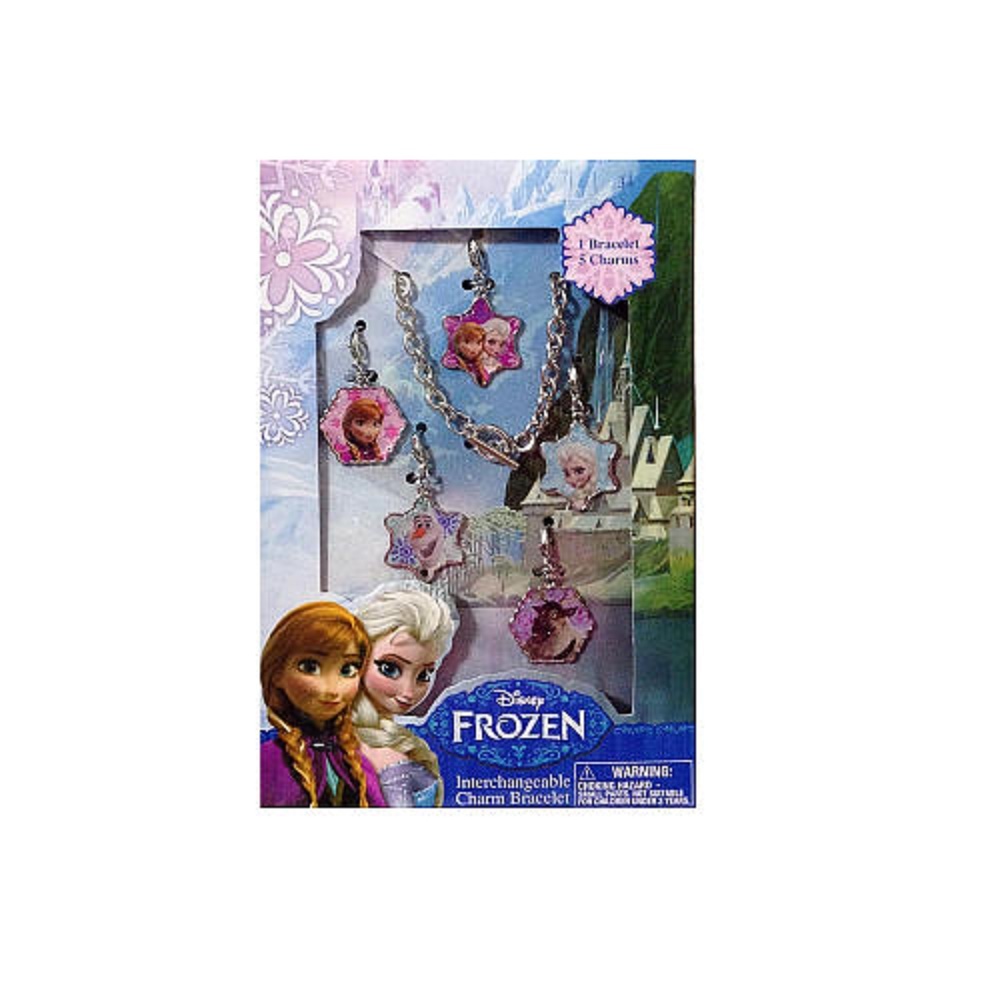 Disney Frozen Fever Girl's 5-Piece Charm Bracelet Set (Styles will vary ...
