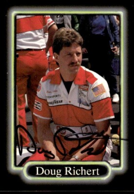 DOUG RICHERT SIGNED 1990 MAXX #82 - NASCAR ON-CARD AUTO | eBay