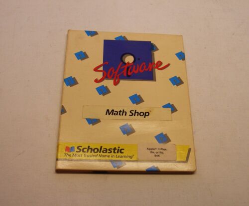 Math Shop by Scholastic for Apple II Plus, Apple IIe, Apple IIc, Apple ...