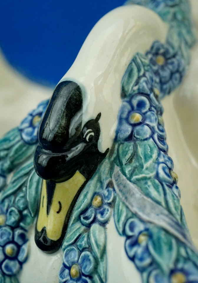 Wilhelm Peter August Sus Karlsruhe sculpture vase basket putto swan Art ...