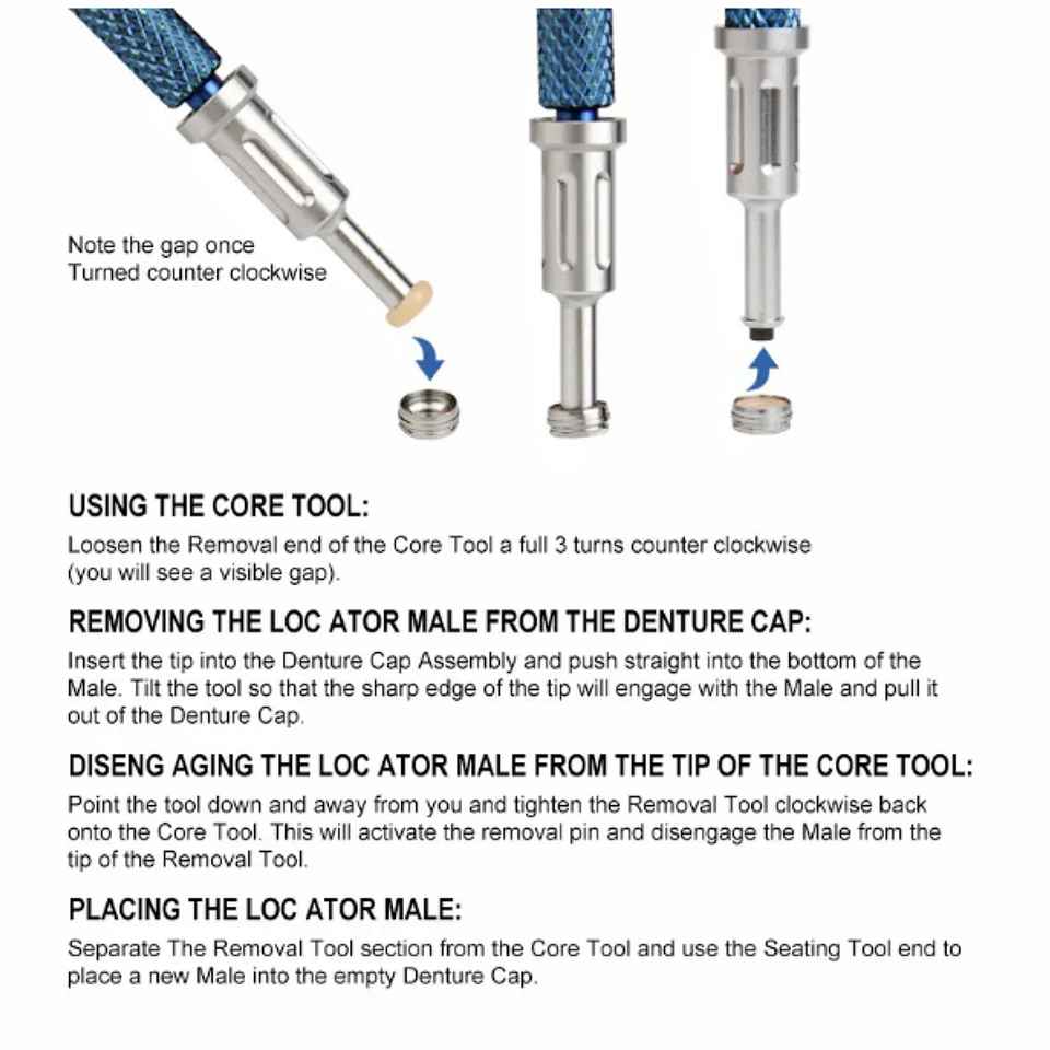 Dental Abutment Retentive Caps Inserts Locator Implant Metal Housing ...